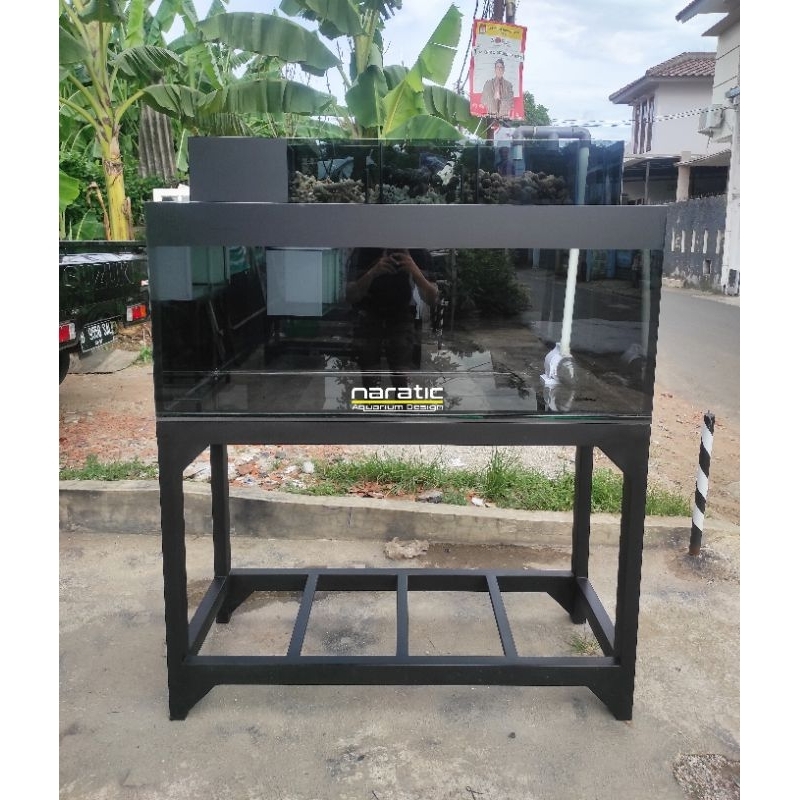 Jual Aquarium fullset 120x50x50 10mm rak holo 4x6 top filter kaca ...