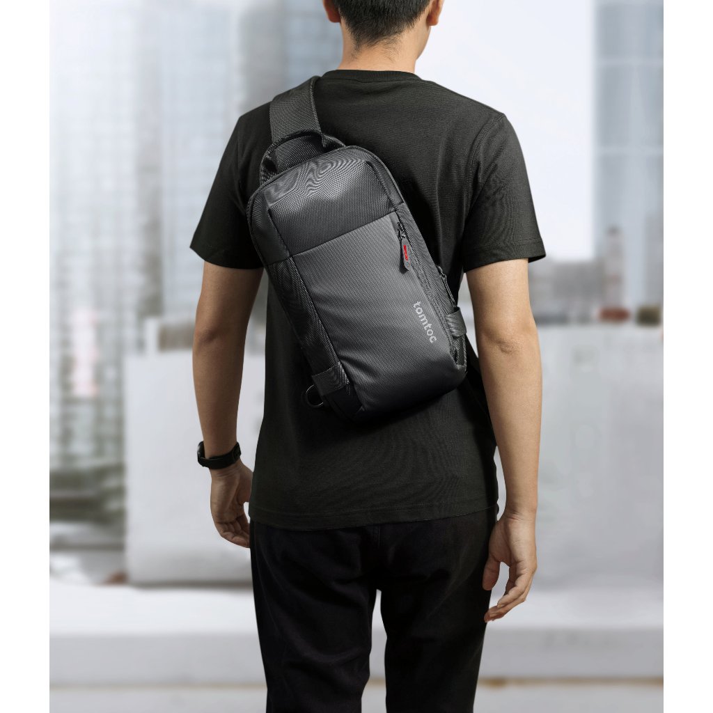 Jual Tomtoc Compact EDC Crossbody Sling Bag Backpack Daypack for Travel ...