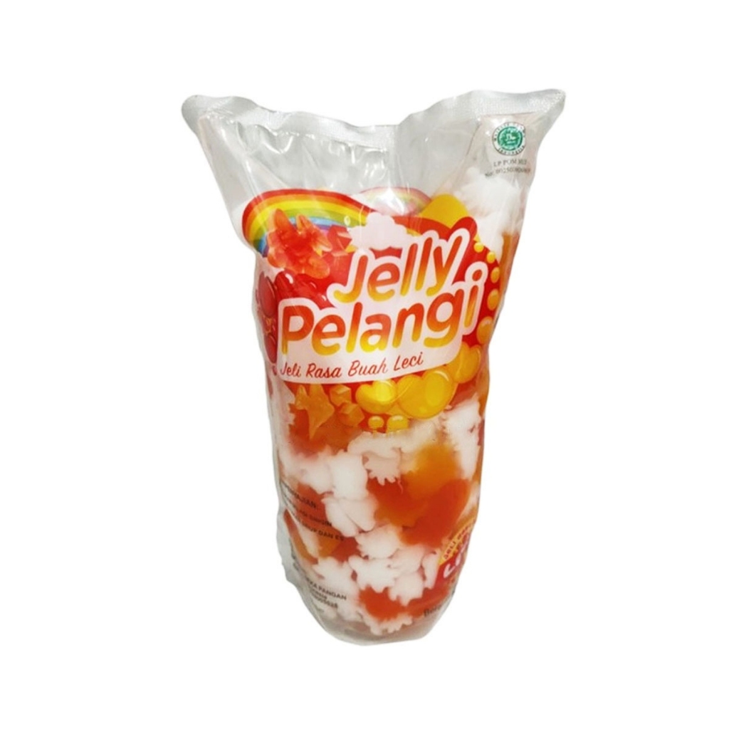 Jual Rainbow Jelly Pelangi Rasa Leci 1 Kg Halal Jely Rasa Buah Nata De ...