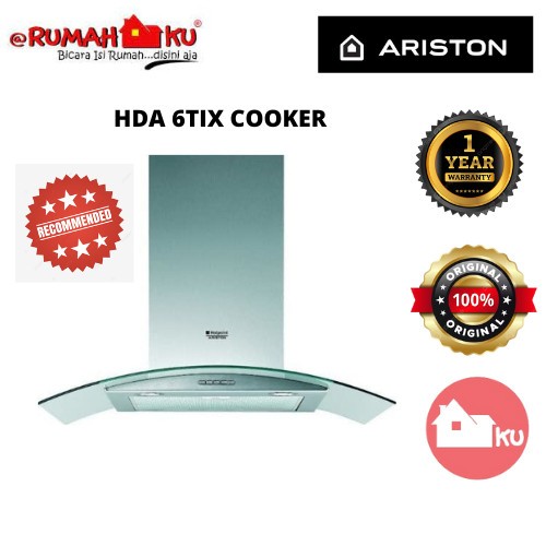Jual ARISTON CHIMNEY HOOD HDA 6TIX COOKER HOOD 60CM (EX DISPLAY ...