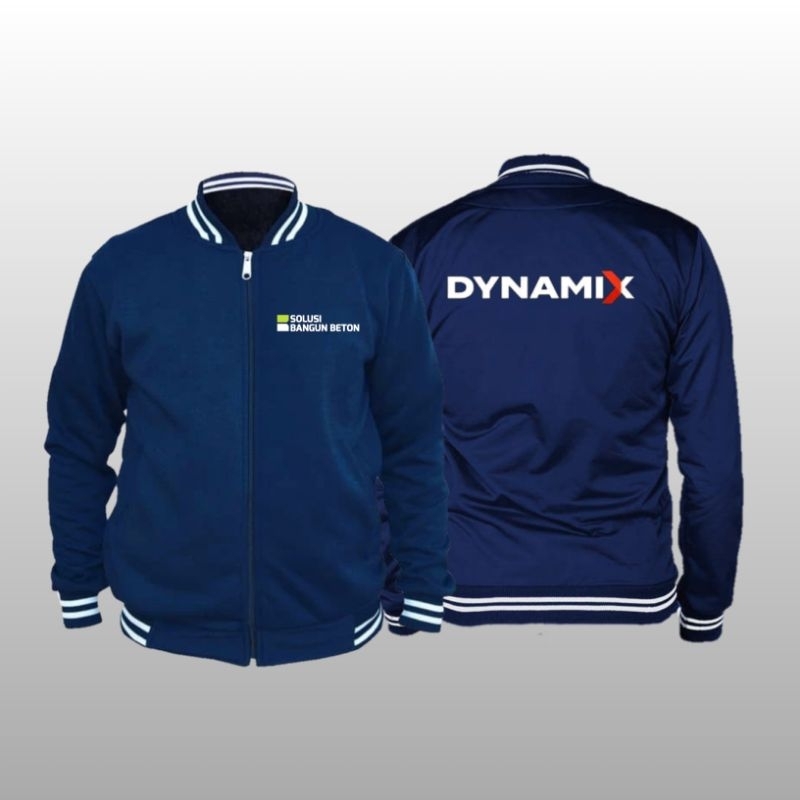 Jual Jaket Versity DINAMIX cotton fleece tebal sablon / bordir | Shopee ...