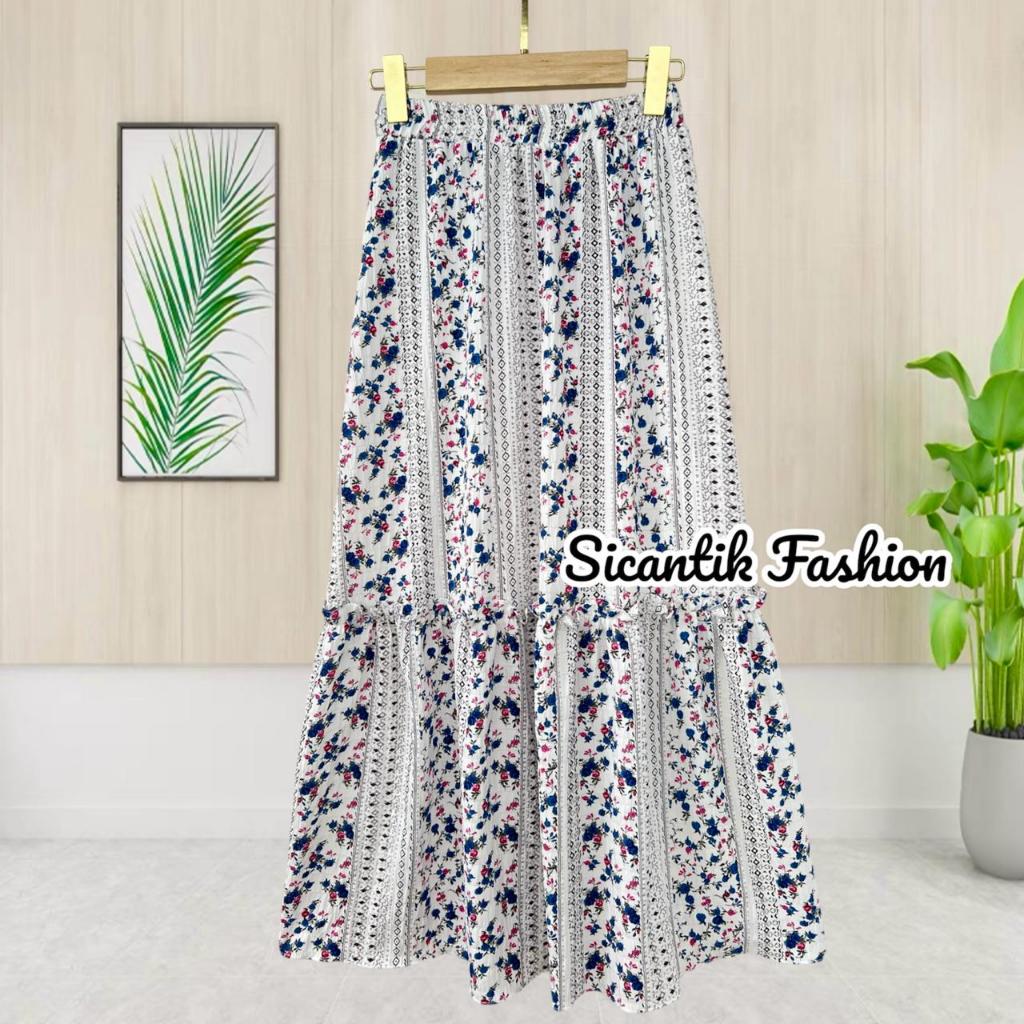 Jual Rok Wanita Style Korea Bahan Cotton Crinkle // Rok Tutu // Rok ...