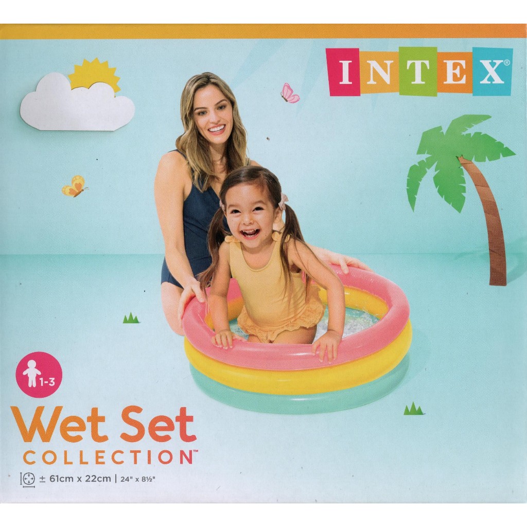 Jual Kolam 61cm 57107 Intex bawah gelembung/Sunset Glow Pool | Shopee ...
