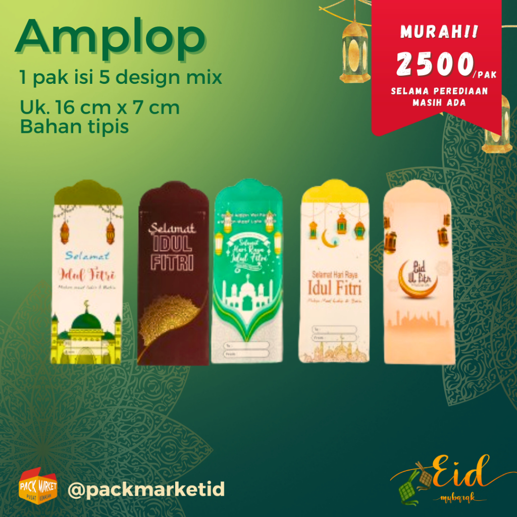 Jual AMPLOP HARI BESAR - SEASONAL ENVELOPE | Shopee Indonesia