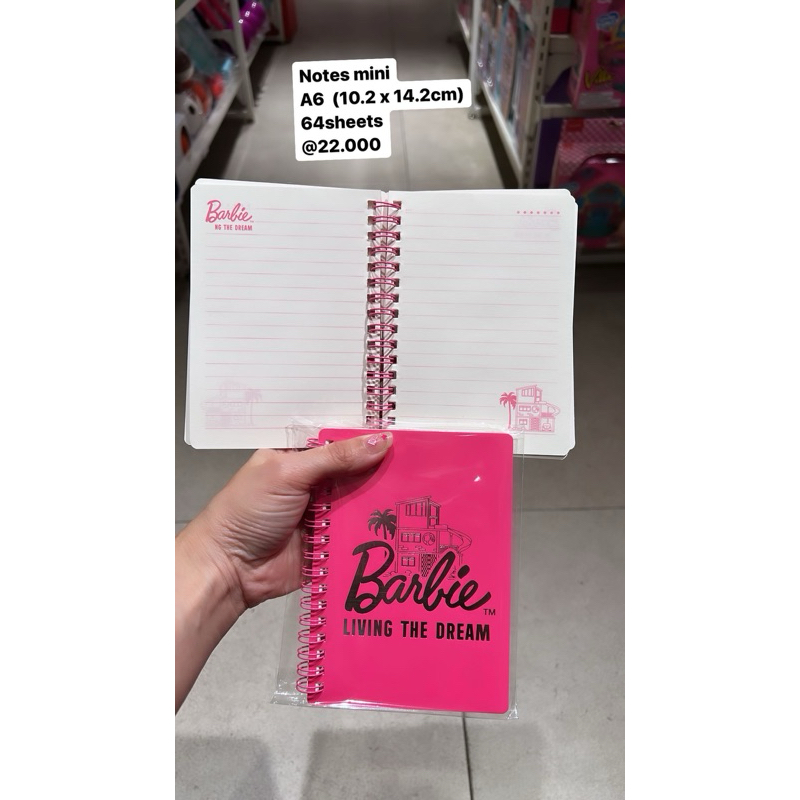 Jual Buku agenda Miniso Barbie | NoteBook Barbie Miniso X barbie ...