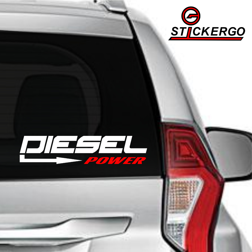 Jual Cutting Sticker Diesel Power Stiker Mobil Stiker Kaca Variasi ...