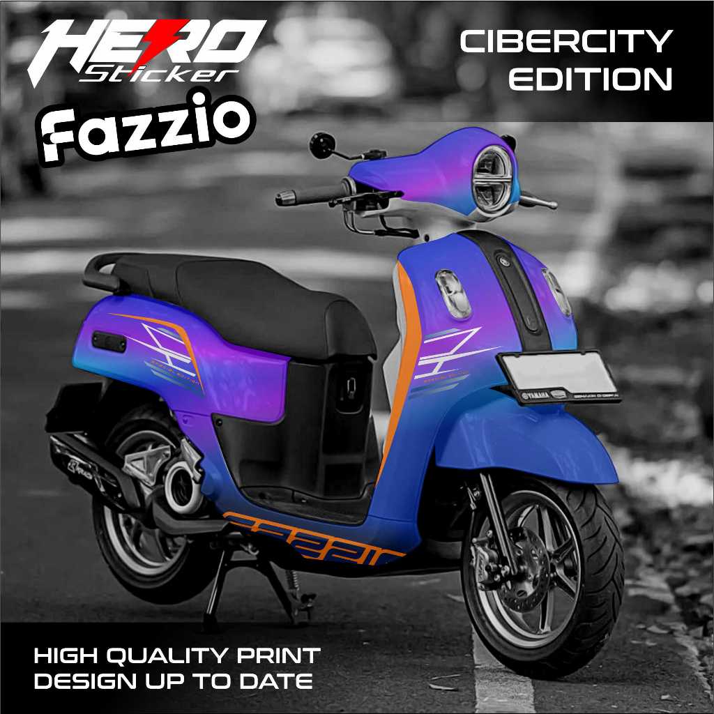 Jual TERBARU DECAL STICKER FAZZIO - DECAL FULL BODY FAZZIO CYBER CITY ...