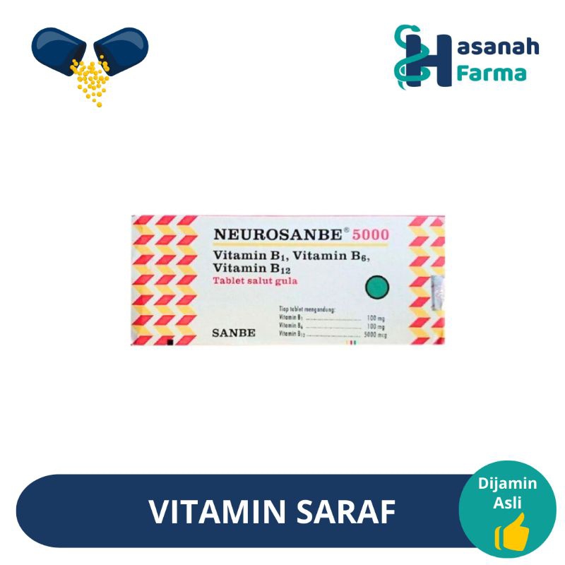 Jual NEUROSANBE 5000 (1 STRIP @10 TABLET) | Shopee Indonesia