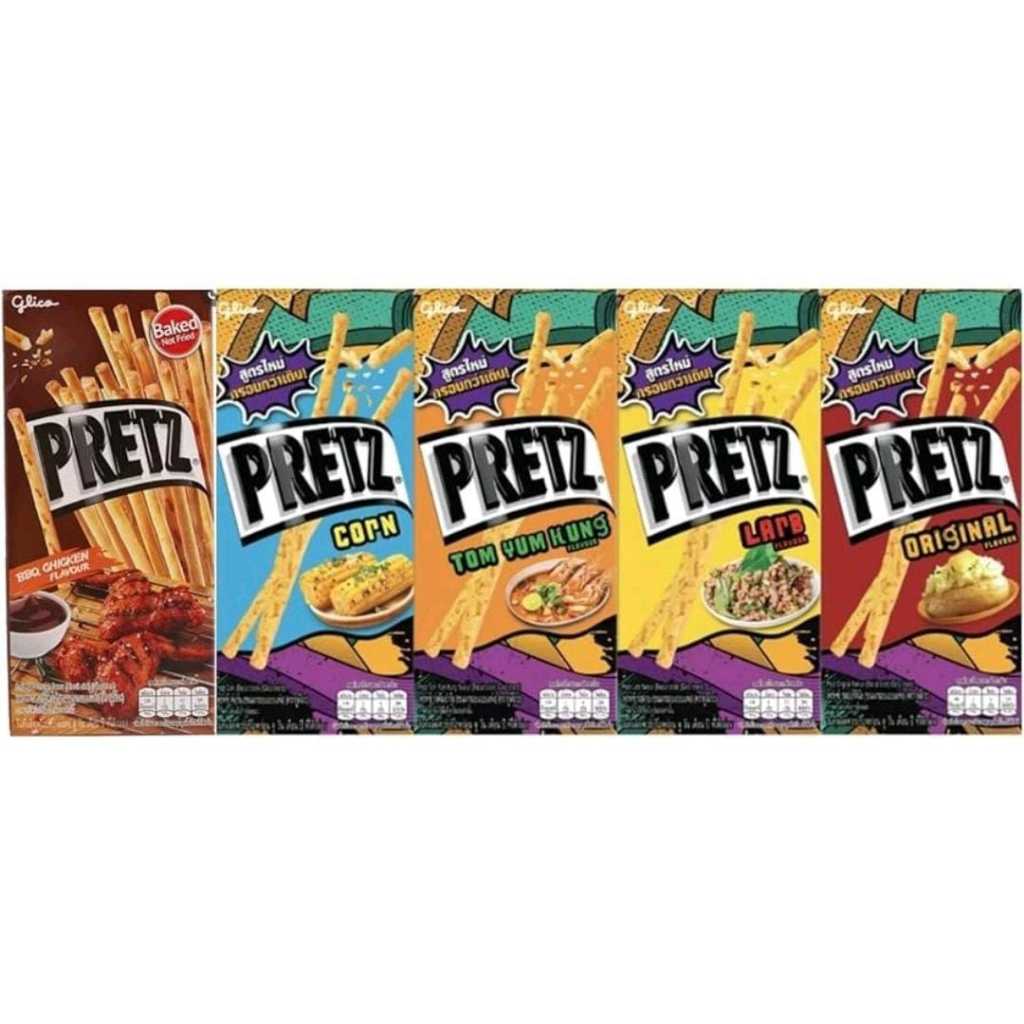 Jual ⭐ BISKUIT THAILAND ⭐ Glico Pretz Biscuit Stick HALAL 21gr / 22gr ...