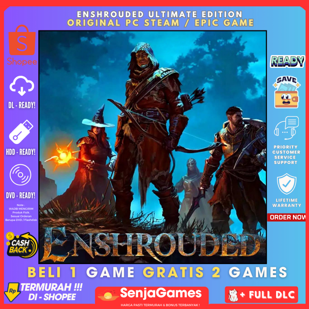 Jual ENSHROUDED ULTIMATE EDITION PC ORIGINAL GAME | Shopee Indonesia