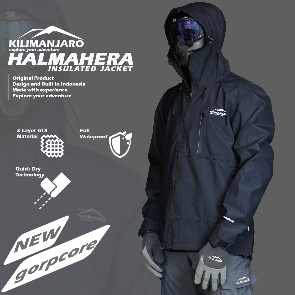 Jual Jaket Gorpcore Kilimanjaro Halmahera 3 Layer Waterproof - Jaket Goretex Kilimanjaro ...