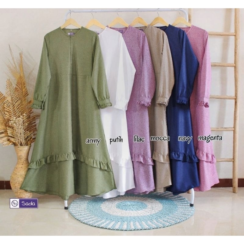 Jual 𝗔𝗠𝗜𝗡𝗔𝗛 Size S, M, L, XL, XXL gamis katun madina | seragam ...