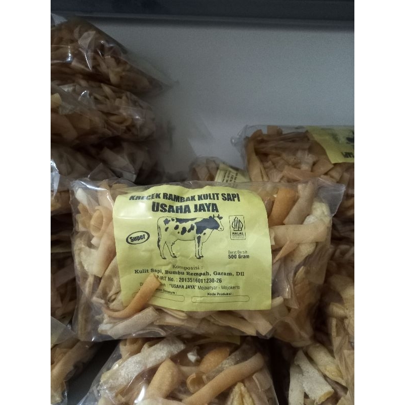 Jual Rambak Sapi Super 500gr / Rambak / Kerupuk Kulit Sapi | Shopee ...