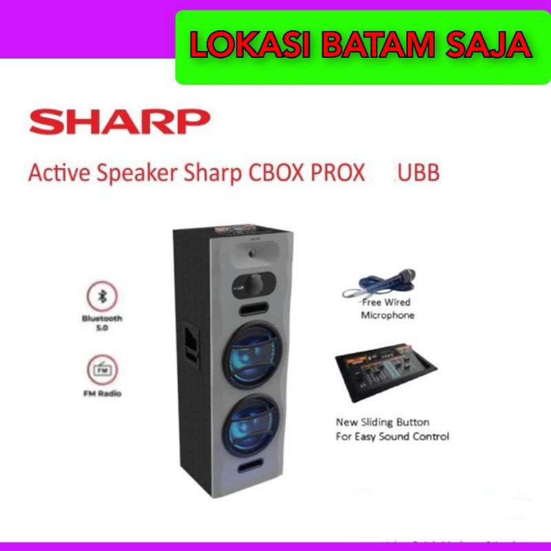 Jual SPEAKER ACTIVE SHARP CBOX PROX22UBB 12"INCH (KHUSUS BATAM) | Shopee Indonesia
