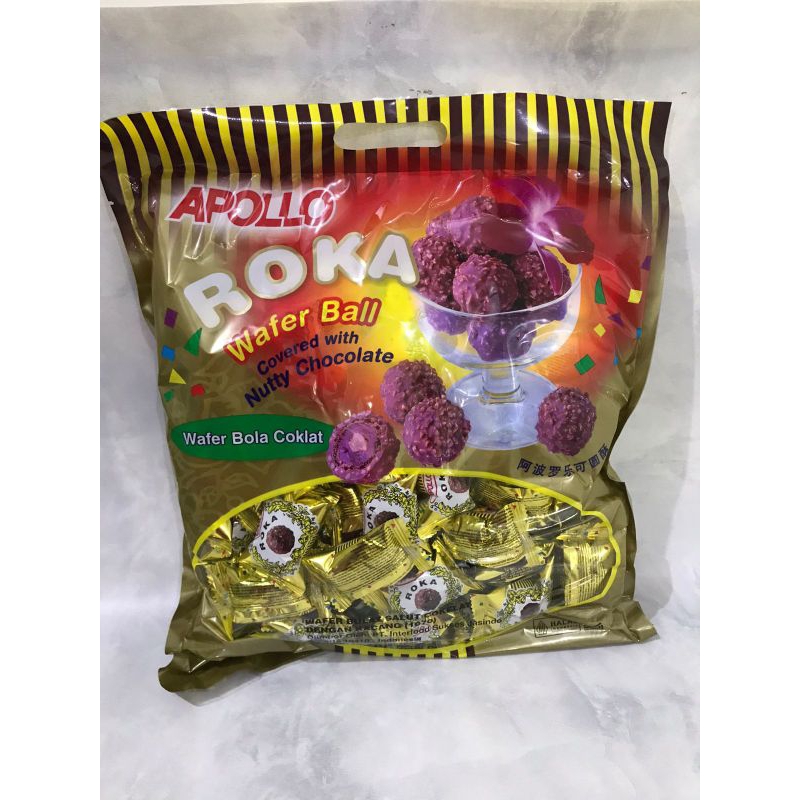 Jual ROKA WAFER BALL APOLO ORIGINAL KEMASAN REFIL 420g | Shopee Indonesia