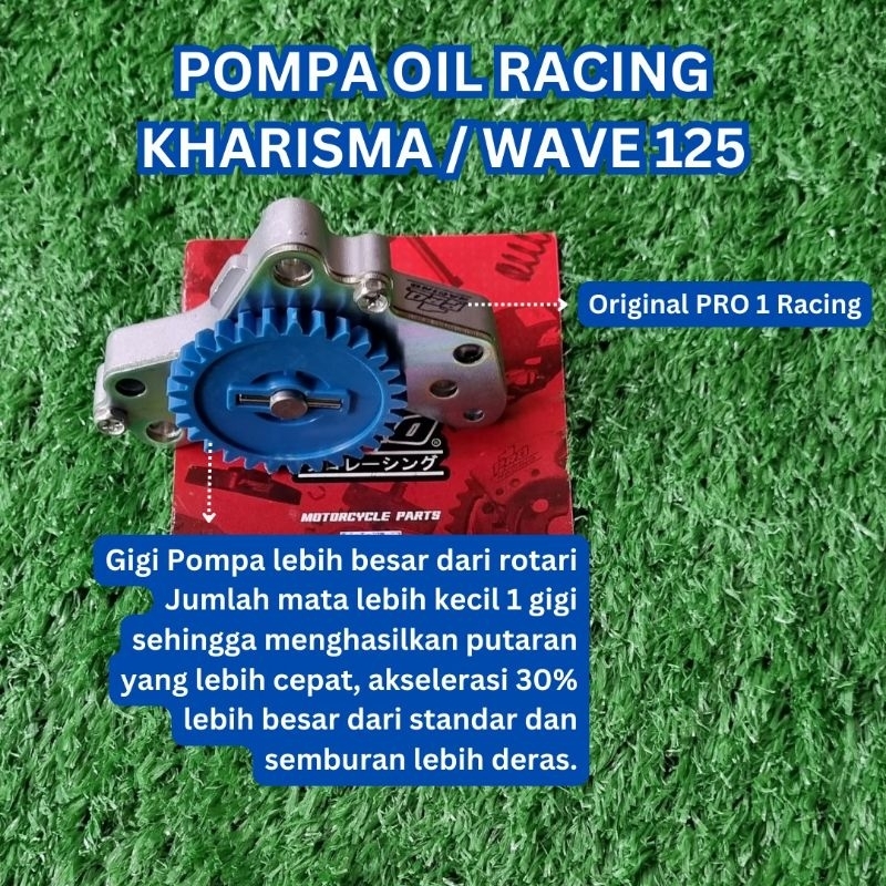 Jual Pompa Oil Racing Oli Pump KARISMA/SUPRA 125 Pro 1 Racing | Shopee ...