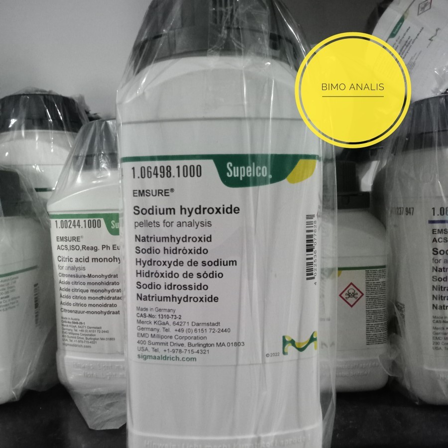 Jual Sodium Hydroxide 1kg / Natrium Hidroksida NaOH Pro Analis Merck ...