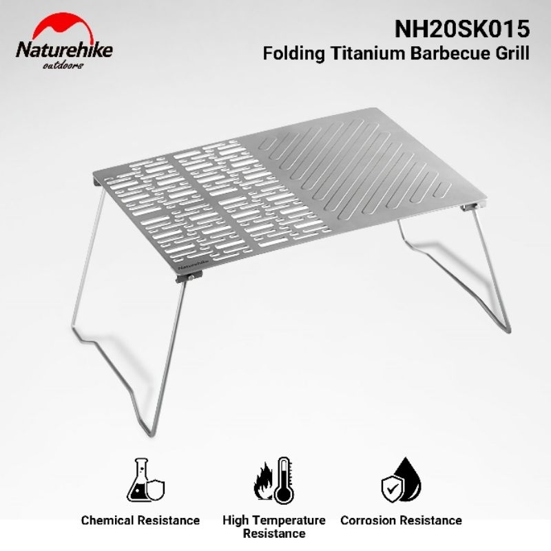 Jual GRILL TITANIUM BARBECUE BBQ NATUREHIKE NH20SK015 BAKING TRAY ALAT ...