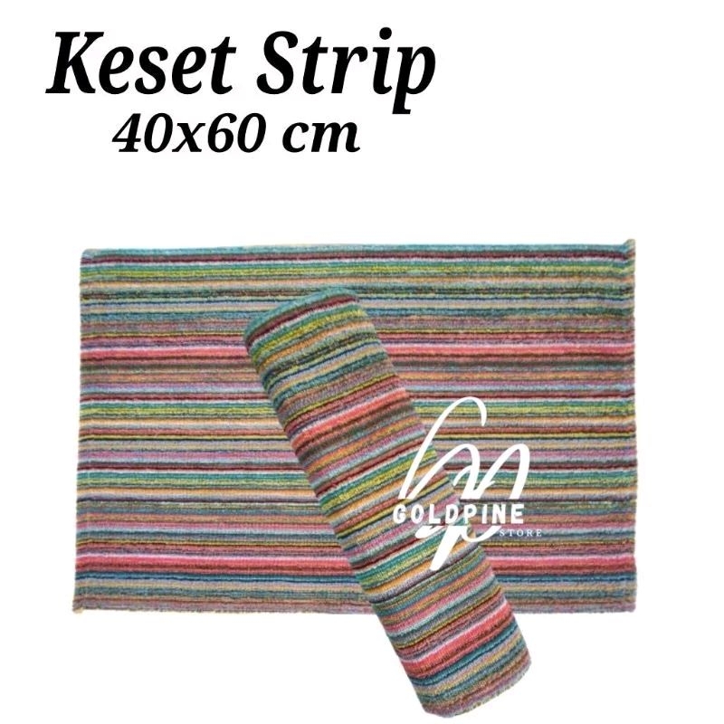 Jual KESET HANDUK STRIP 40x60 -GARIS LEMBUT | Shopee Indonesia