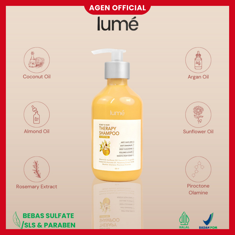 Jual LUME Scalp And Hair Therapy Gentle Shampoo Shampo Sampo Non SLS ...