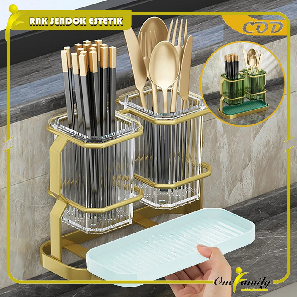 Jual ONE-C996 Tempat Sendok Garpu Sumpit Dinding Minimalis dengan ...