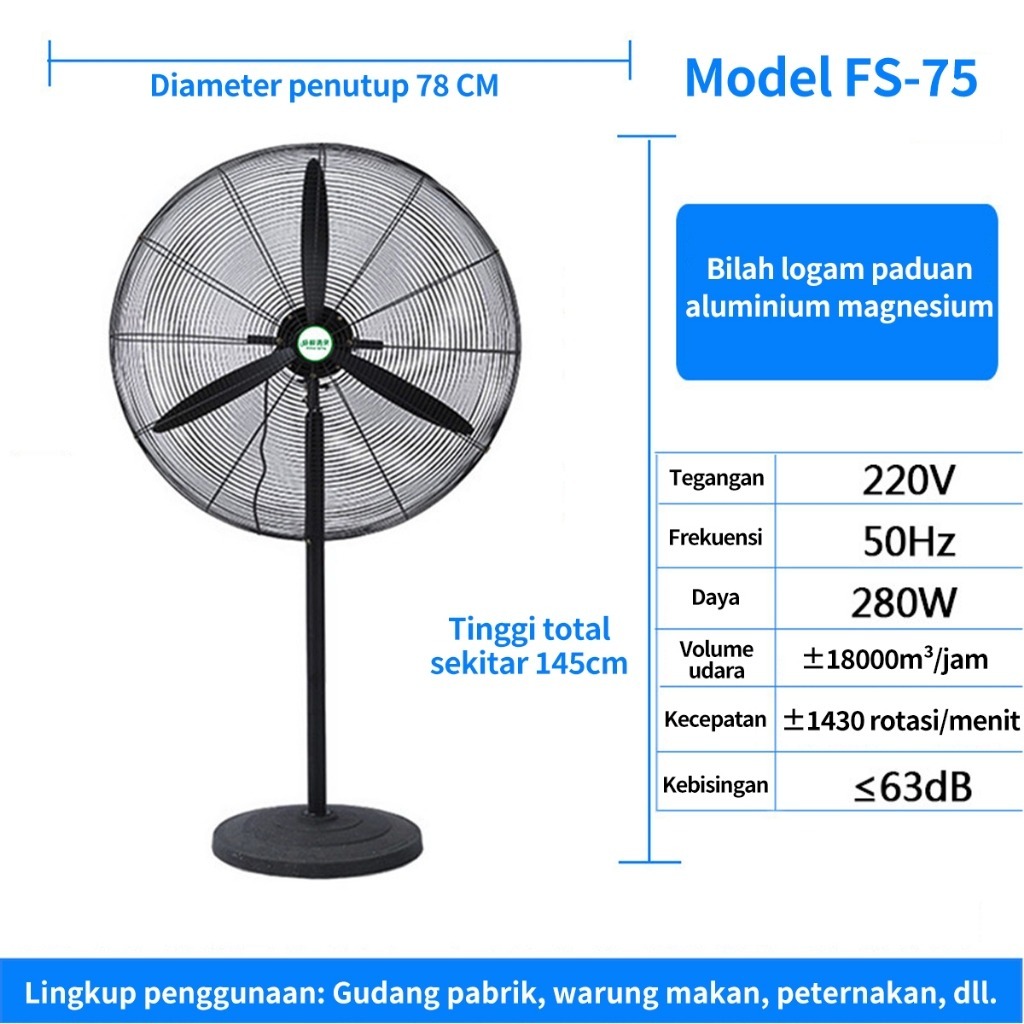 Jual Ready stock 20/30 inch kipas angin dinding Tiga penyesuaian gigi ...