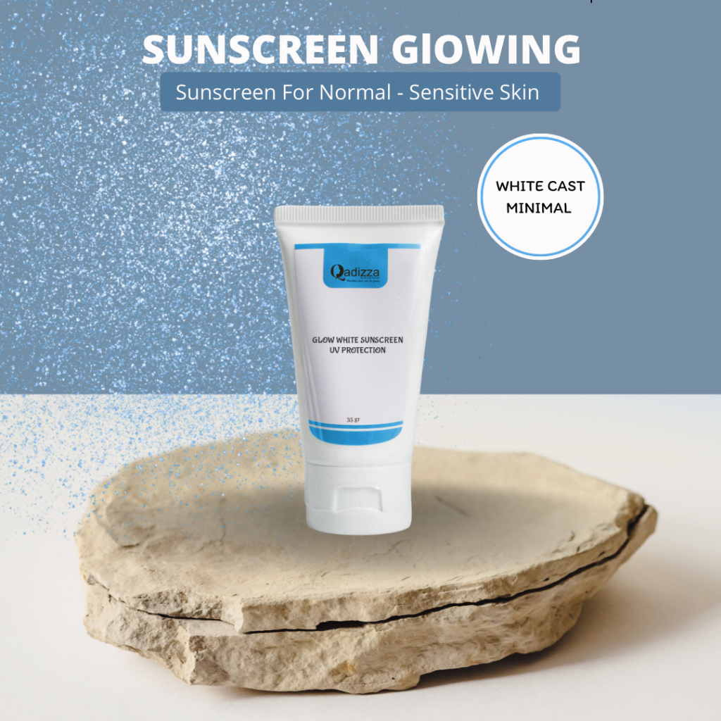 Jual QADIZZA GLOW WHITE SUNSCREEN SPF 50 For NORMAL Skin 30 gr ...