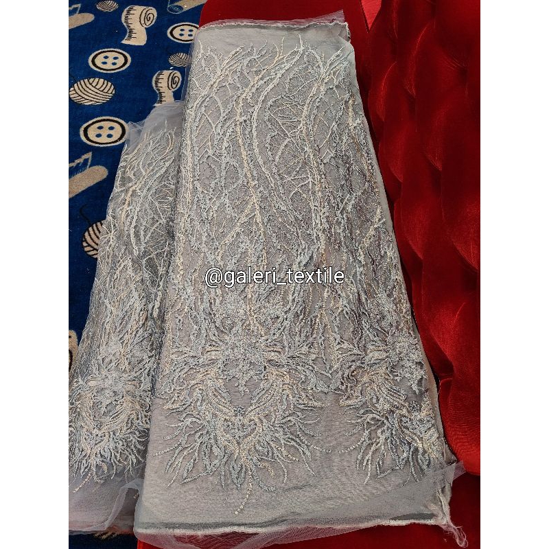 Jual Kain Tile Bordir Elisab Abstrak Premium [ Harga Persetengah Meter ...