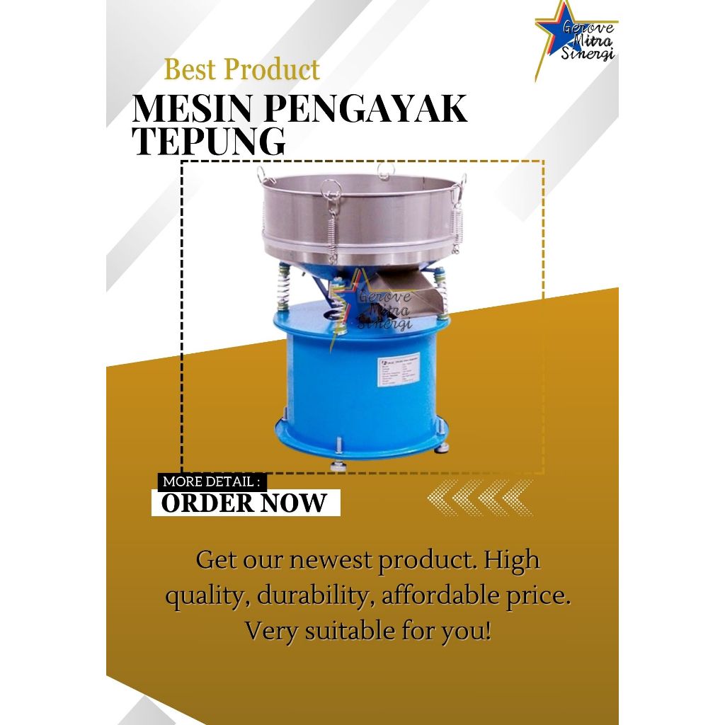 Jual Electric Vibro Sparator - Mesin Ayakan Tepung - Mesin Pengayak ...