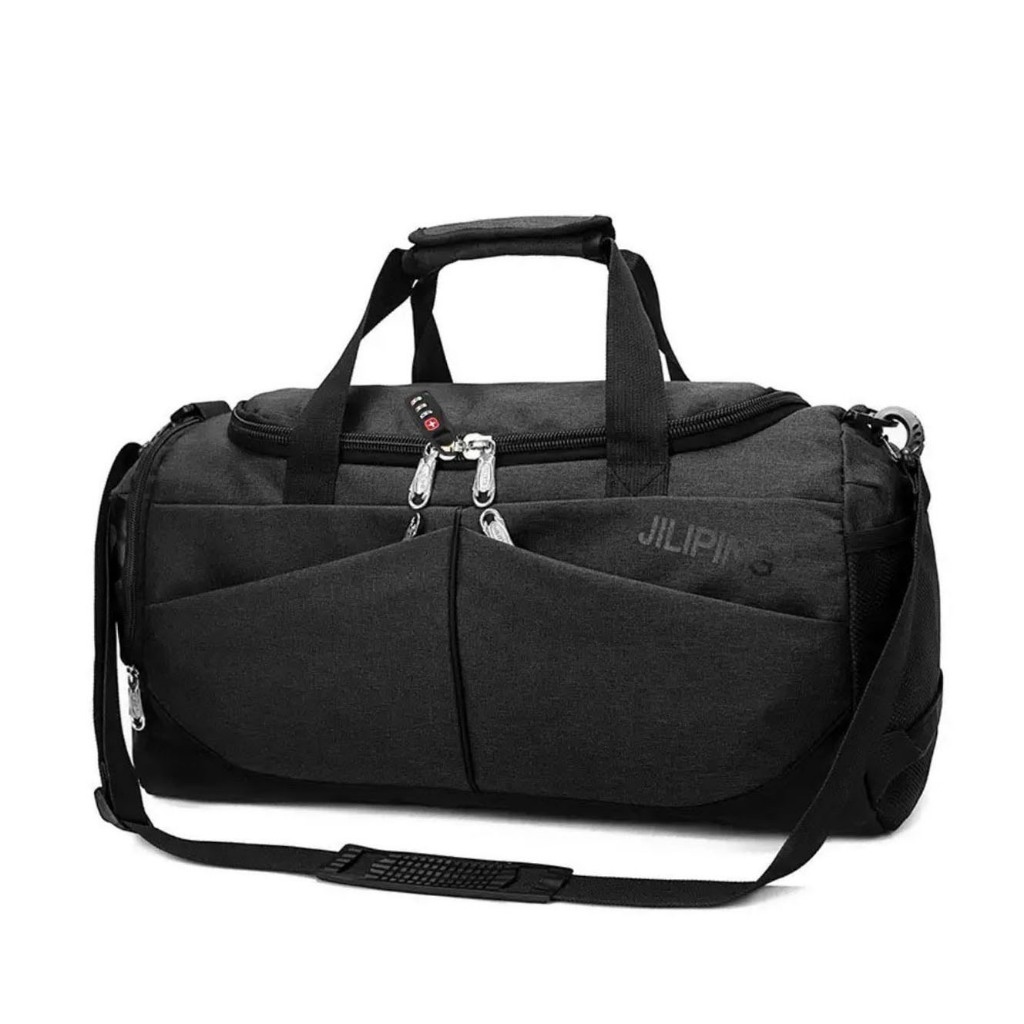 Jual Tas travelling duffel bag polos tas mudik tas perjalanan tas gym ...