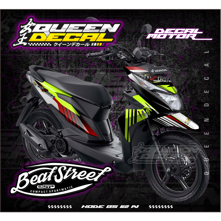 Jual Stiker Decal BEAT STREET ESP Desain Minimalis - Decal Stiker New ...