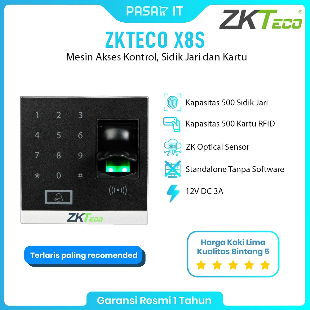 Jual Mesin Akses Kontrol ZKTeco X8S | Mesin Access Door Sidik Jari ... Jual Mesin Akses Kontrol ZKTeco X8S | Mesin Access Door Sidik Jari ...