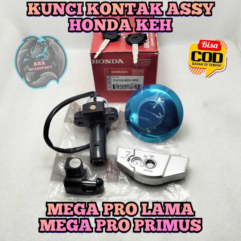Jual Kunci Kontak + Tutup Tangki KEH Asli Original Motor Honda Megapro ...