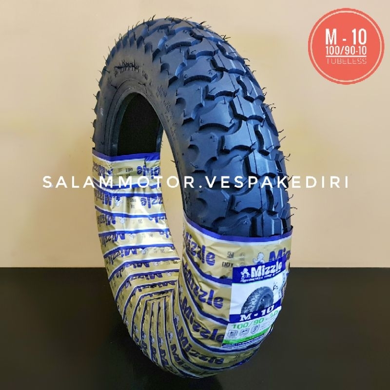 Jual ban luar Vespa MIZZLE M10 100-90-10 TUBELESS sprint Px Pxe Excel ...