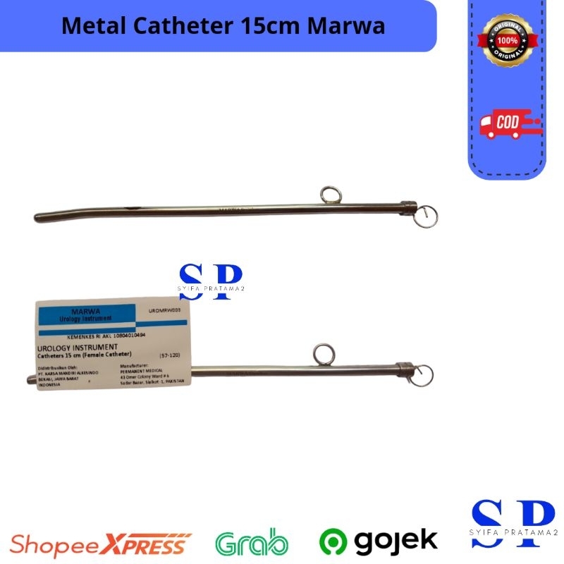Jual Alat Medis Metal Kateter Female Catheter FR 12 Metal Catheter ...
