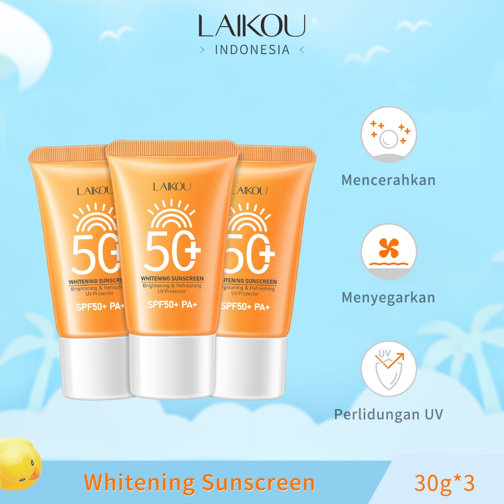 Jual LAIKOU Tabir Surya mencerahkan Wajah Tubuh Tabir Surya Tahan Lama ...