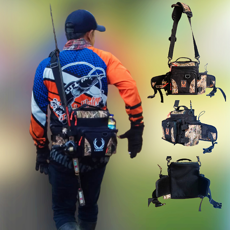 Jual Tas pancing/ tas casting sling bag/tas joran | Shopee Indonesia