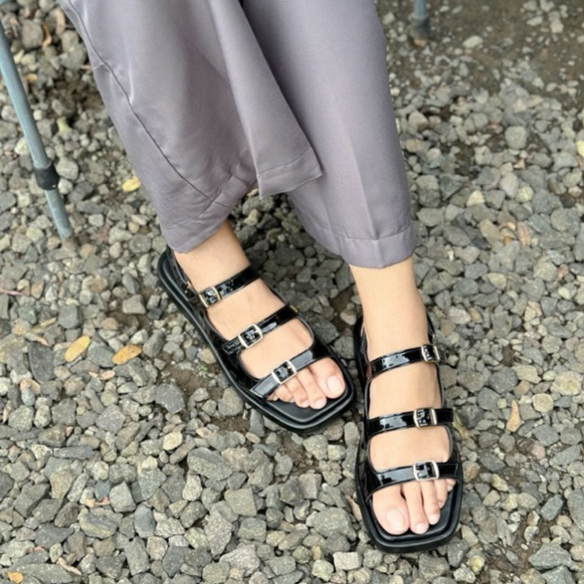 Jual Fima Official Amalia Shoes Platform Hitam | Shopee Indonesia