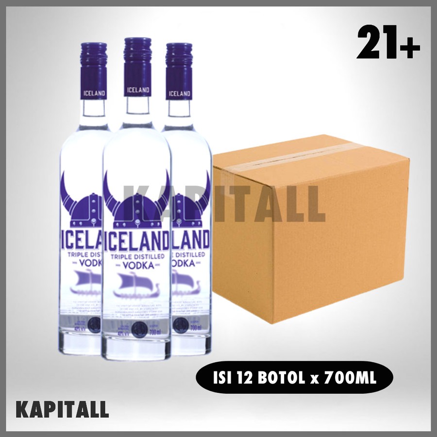 Jual ICELAND VODKA 1 DUS 12 BOTOL | Shopee Indonesia