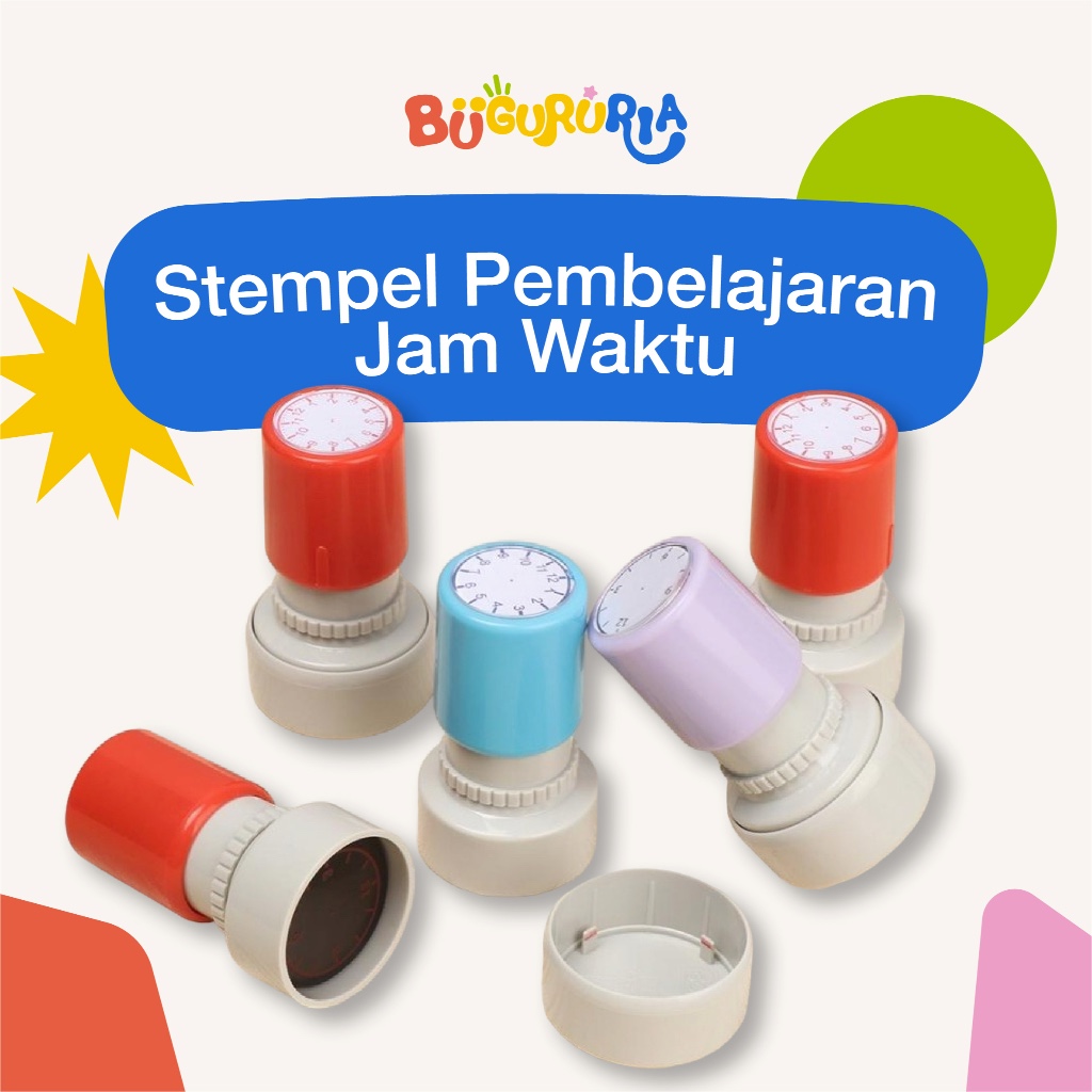 Jual Bu Guru Ria - Stempel Pembelajaran Jam Waktu / Membuat ...