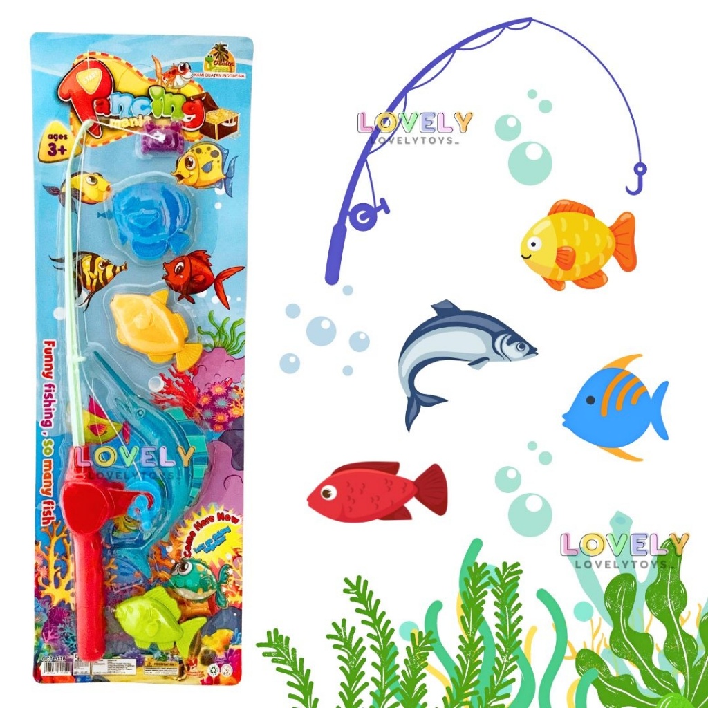 Jual MAINAN PANCINGAN MAGNET IKAN MANIA SET FISHING GAME BESAR MAGNETIC ...
