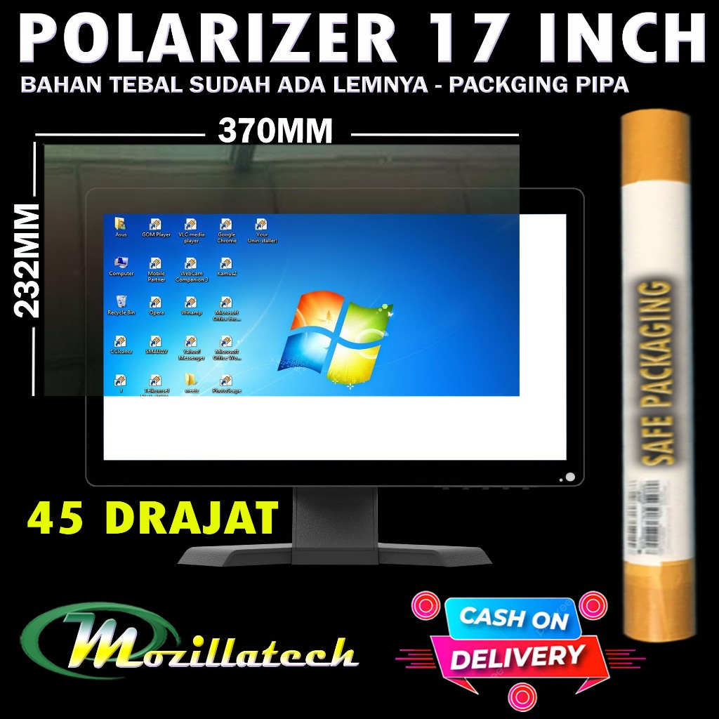 Jual POLARIZER MONITOR 17 IN PLASTIK POLARIS POLARIZER LCD MONITOR 17 ...