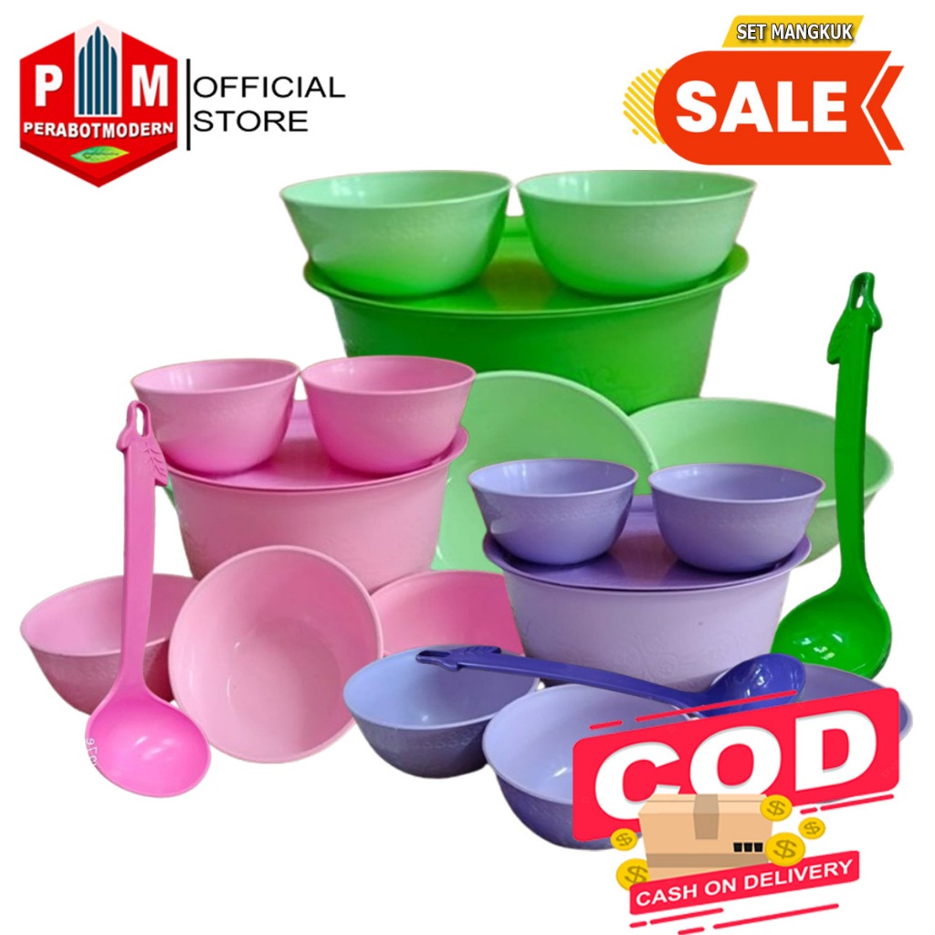 Jual Mangkuk Set Laura SUP Besar 1pcs +MINI 5pcs +SENDOK SAYUR 1pcs ...