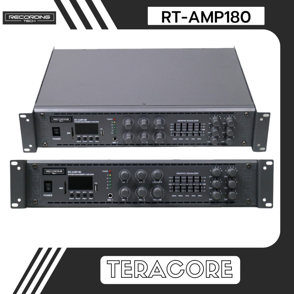 Jual Recording Tech AMP180 RT-AMP180 180Watt Power Amplifier | Shopee ...