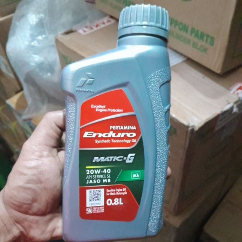 Jual OLI ENDURO MATIC G 0.8L 20W-40 API SERVICE SL JASO MB PRODUK ...