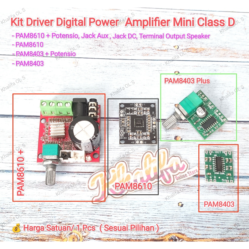 Jual Kit Modul Driver Digital Power Amplifier Mini Stereo Hi - Fi Class ...
