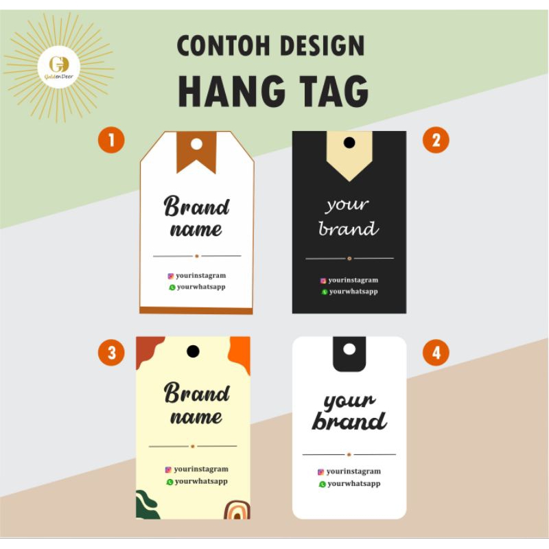 Jual Cetak Label Hangtag | Label Hangtag Baju | Hang Tag Custom/ Label ...