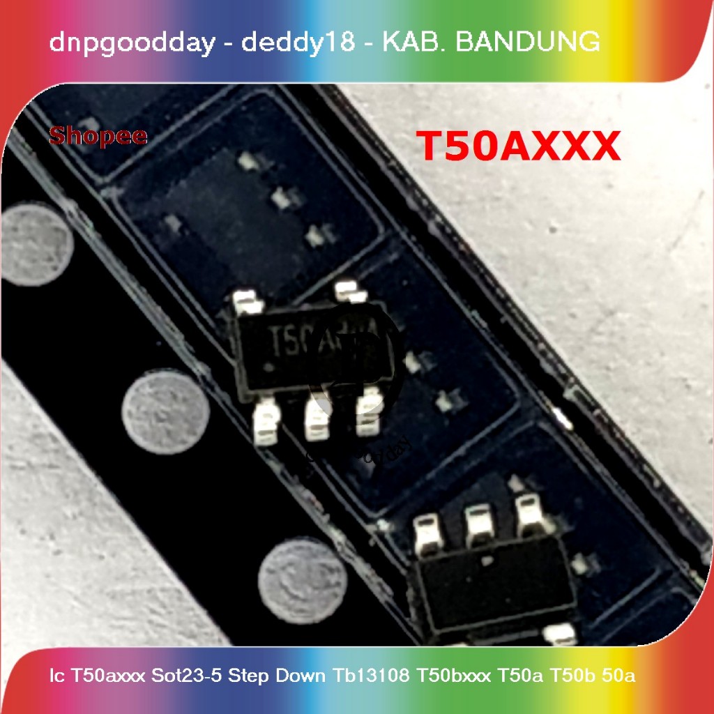 Jual ic t50axxx sot23-5 step down tb13108 t50bxxx t50a t50b 50a ...