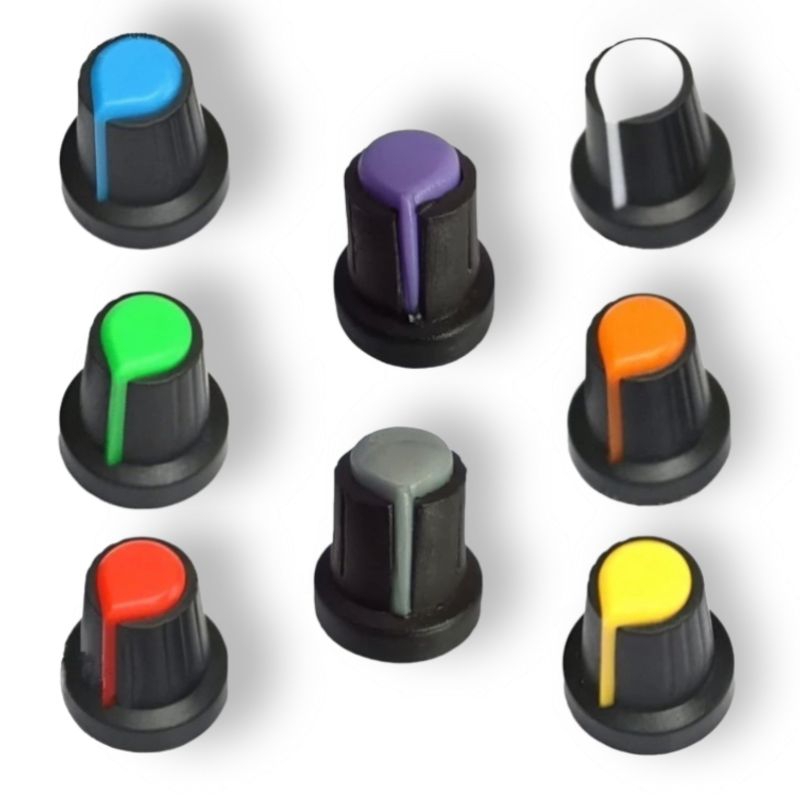 Jual Kenop Potensio Mixer Kualitas Bagus / Knop Potensiometer 8 Warna | Shopee Indonesia