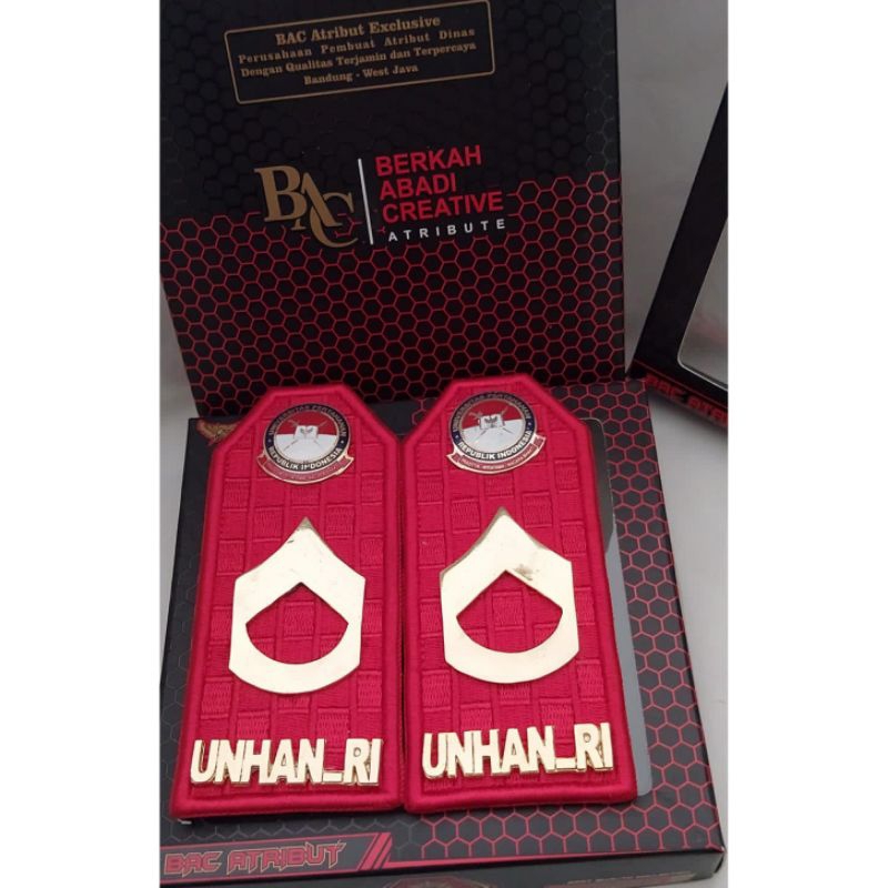 Jual Pangkat Pdu Unhan-RI Kopral Kain Merah Lis Merah Exclusive By Bac ...